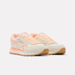 Sneaker Reebok CLASSIC "REEBOK GLIDE", Damen, Gr. 41, chalk, futurepeach, ftwrwei&szlig;, Leder, Synthetik, Textil, Schuhe Sneaker