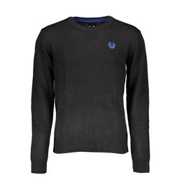 Gianmarco Venturi Schwarzer Baumwollpullover f&uuml;r Herren