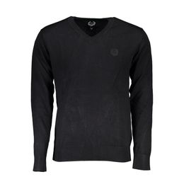 Gianmarco Venturi Schwarzer Viskose Herrenpullover