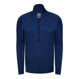 Rusty Neal Feinstrick im Biker-Stile Slim Fit Strick-Jacke