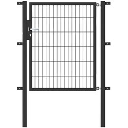 Zauneinzelt&uuml;r Alberts "Flexo", grau (anthrazit), B:100cm H:120cm, Stahl, Tore, in verschiedenen Abmessungen
