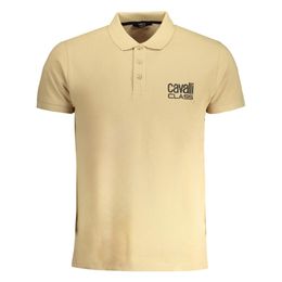 Cavalli Class Bold Logo Beiges Polo-Shirt