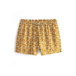 "Golden Geometric" Badeshorts