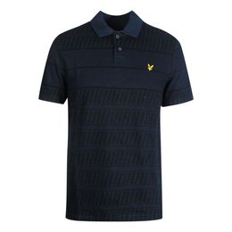 Lyle & Scott Dunkelblaues Grid-Poloshirt von Lyle & Scott