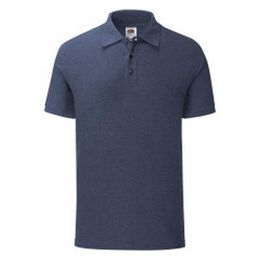 Fruit of the Loom - "Iconic" Poloshirt f&uuml;r Herren (Marineblau Meliert)