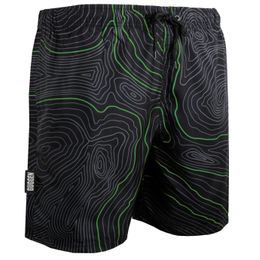 GUGGEN Mountain Herren Badehose Streifen l&auml;ssige Boardshorts Linien Muster