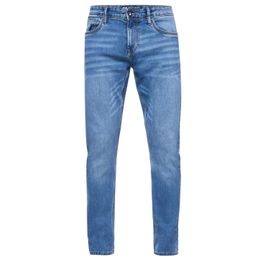 Rusty Neal Blue Used Jeans Hose "MELVIN" Slim Fit Cotton-Stretch