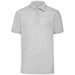 Fruit of the Loom - Poloshirt f&uuml;r Herren (Grau meliert)