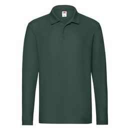 Fruit of the Loom - "Premium" Poloshirt f&uuml;r Herren Lang&auml;rmlig (Tannengr&uuml;n)