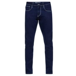 Rusty Neal Dark Blue Jeans Hose "MELVIN" Slim Fit Cotton-Stretch