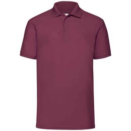 Fruit of the Loom - Poloshirt f&uuml;r Herren (Burgunderrot)