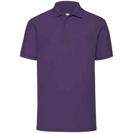 Fruit of the Loom - Poloshirt f&uuml;r Herren (Violett)