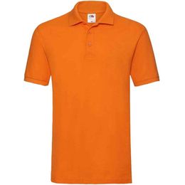 Fruit of the Loom Herren Premium Baumwolle Pique Polo Shirt (Orange)