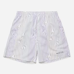 Nicce Strata Mens White/Flila Swim Shorts
