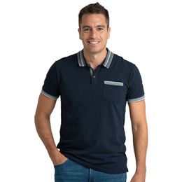 Herren Kurzarm-Polohemd mit Tasche und kontrastierenden Details PRI2632