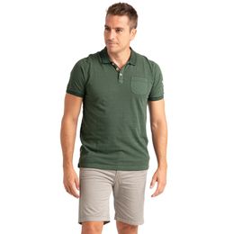 Herren Poloshirt mit kurzen &Auml;rmeln aus gestreiftem Baumwollstoff mit Tasche PRI2635