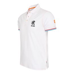 Herren-Poloshirt der Marke Cappuccino Italia. Die Poloshirts von Cappuccino Italia bestehen aus Baumwolle und Polyester und haben eine normale Passform. Die weiche Baumwolle sorgt f&uuml;r hohen Tragekomfort. Marke: Cappuccino ItaliaModellname: Dutch Lion PoloKategorie: Poloshirts f&uuml;r HerrenMaterialien: Baumwolle und PolyesterFarbe: wei&szlig;