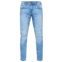 Rusty Neal Light Blue Used Jeans Hose "MELVIN" Slim Fit Cotton-Stretch