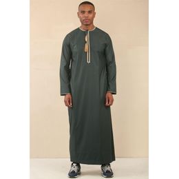 Herren Oman Eid Green Thobe Saudi Emirati Jubba Robe