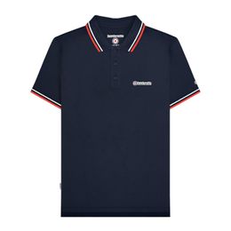 Lambretta - "SS25" Poloshirt f&uuml;r Herren (Marineblau/Wei&szlig;)