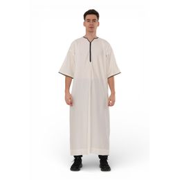 Herren Ramadan Creme Wei&szlig; Marokkanisches Gandoura Thobe Robe Djellaba Eid Jubba- TT-006