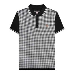 Lambretta - "SS24" Poloshirt f&uuml;r Herren (Schwarz/Wei&szlig;)