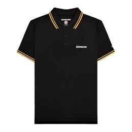 Lambretta - Poloshirt f&uuml;r Herren (Wei&szlig;/Schwarz/Gold)