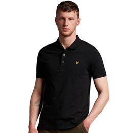Lyle & Scott Lyle & Scott Einfarbiges Poloshirt in Schwarz