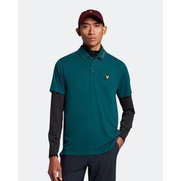 Lyle & Scott Lyle & Scott Golf Kragen Logo Technisches Poloshirt in Gr&uuml;n