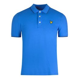 Lyle & Scott Lyle & Scott Fruhlingsblaues Poloshirt mit Tipped Collar