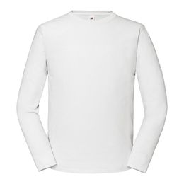 Fruit of the Loom - "Iconic Premium" T-Shirt f&uuml;r Herren Lang&auml;rmlig (Wei&szlig;)