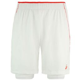 asics Padel Player Herren wei&szlig;e Tennisshorts
