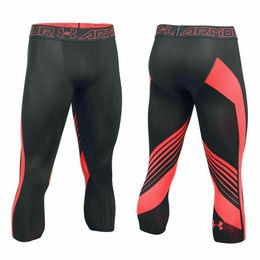 Under Armour Heatgear Overvent 2.0 Schwarz Orangenmenschen 3/4 Leggings 1289581 016