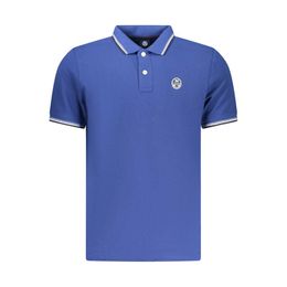 North Sails Blauer Baumwoll-Polohemd f&uuml;r Herren