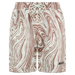 Nicce Stretch Taille wei&szlig;e Rose Herren Asche Jogger Shorts 211 1 06 06 0338