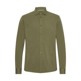 Langarmhemd Clean Cut Copenhagen "Clean Cut Copenhagen Clean Formal Stretch Shirt L/S", Herren, Gr. S, US-Gr&ouml;&szlig;en, gr&uuml;n (army gr&uuml;n), 92% Baumwolle, 8% Elasthan, unifarben, normal, Hemden