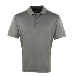 Premier - "Coolchecker" Poloshirt f&uuml;r Herren (Dunkelgrau)