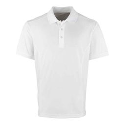 Premier - "Coolchecker" Poloshirt f&uuml;r Herren (Wei&szlig;)