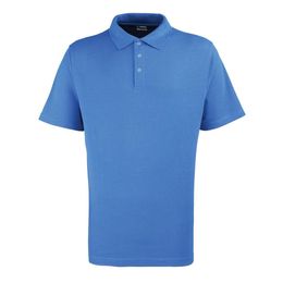 Premier - Poloshirt Nietenfront f&uuml;r Herren (K&ouml;nigsblau)