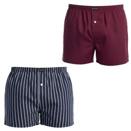 2er-Pack Herren Essenzielle Baumwoll-Boxershorts mit &Ouml;ffnung AADXY