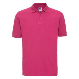 Russel Athletic Russell Herren 100% Baumwolle Kurzarm-Poloshirt (Fuchsia)