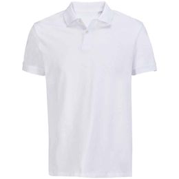 SOLS - "Pacific" Poloshirt Doppeln&auml;hte f&uuml;r Herren/Damen Unisex (Wei&szlig;)