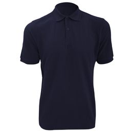 Russel Athletic Russell Mens Ripple Kragen & Manschette Kurzarm-Poloshirt (French Navy)