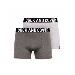 Duck and Cover - "Darton" Boxershorts f&uuml;r Herren (2er-Pack) (Grau meliert)