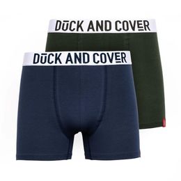 Duck and Cover - "Galton" Boxershorts f&uuml;r Herren (2er-Pack) (Gr&uuml;n/Blau)
