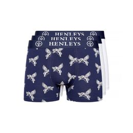 Henleys - "Lionwing" Boxershorts f&uuml;r Herren(3er-Pack) (Bunt)
