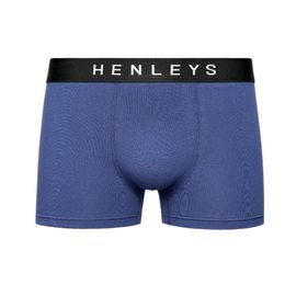 Henleys - "Inky" Boxershorts f&uuml;r Herren(3er-Pack) (Blau)