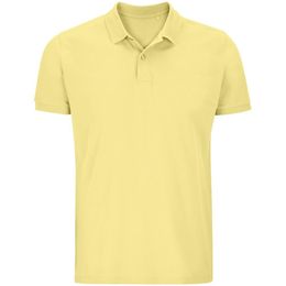 SOLS - "Planet" Poloshirt Baumwolle aus biologischem Anbau f&uuml;r Herren (Hellgelb)