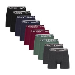 Mario Russo Basic Boxershorts f&uuml;r Herren. Die Boxershorts sind aus Polyester und Elastan gefertigt, wodurch der Stoff sehr dehnbar ist. Marke: Mario RussoModellname: basic boxersKategorie: Boxershorts f&uuml;r HerrenMaterialien: Baumwolle/ElastanFarbe: gr&uuml;n, grau, rot, blau, schwarz