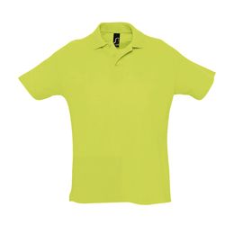 SOLS Herren Sommer II Pique Kurzarm-Poloshirt (Apfelgr&uuml;n)